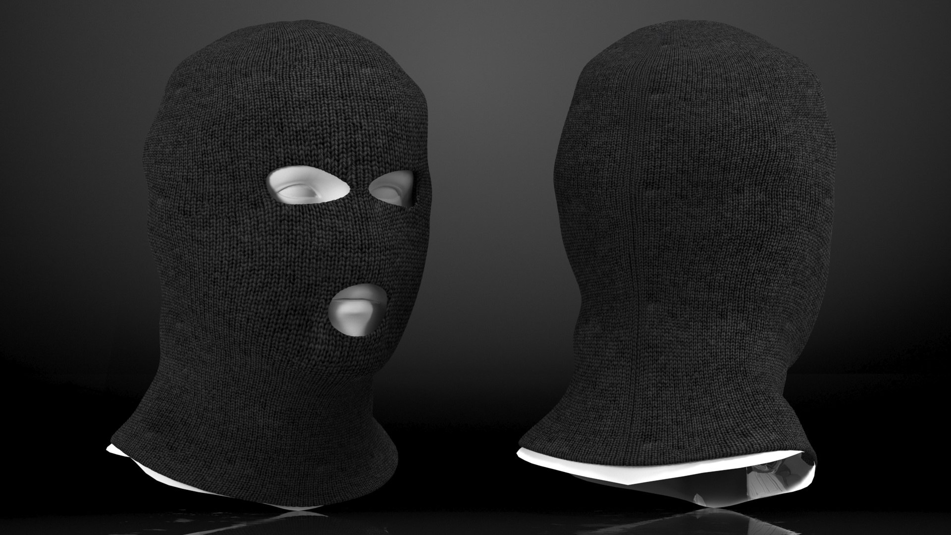 Full Face 3 Hole Balaclava Ski Mask 3D Model - TurboSquid 1808603