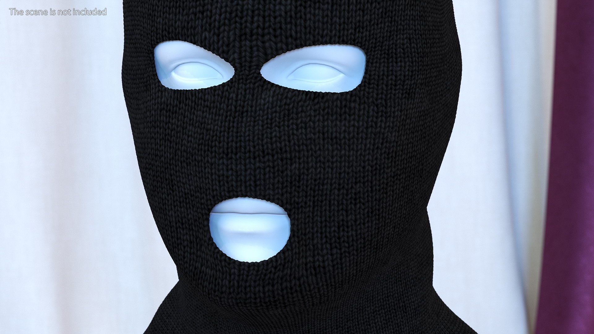 Full Face 3 Hole Balaclava Ski Mask 3D Model - TurboSquid 1808603