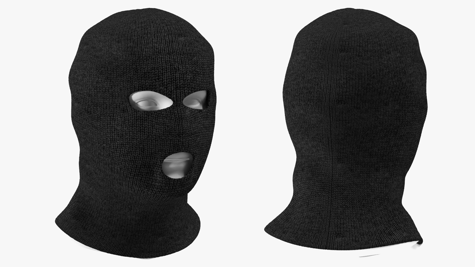 Full Face 3 Hole Balaclava Ski Mask 3D Model - TurboSquid 1808603