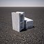 Concrete Cinder Block 3d Model