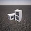 Concrete Cinder Block 3d Model