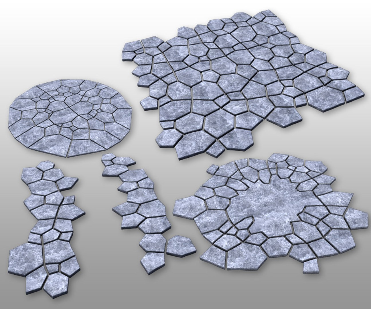 stone tile 3d max