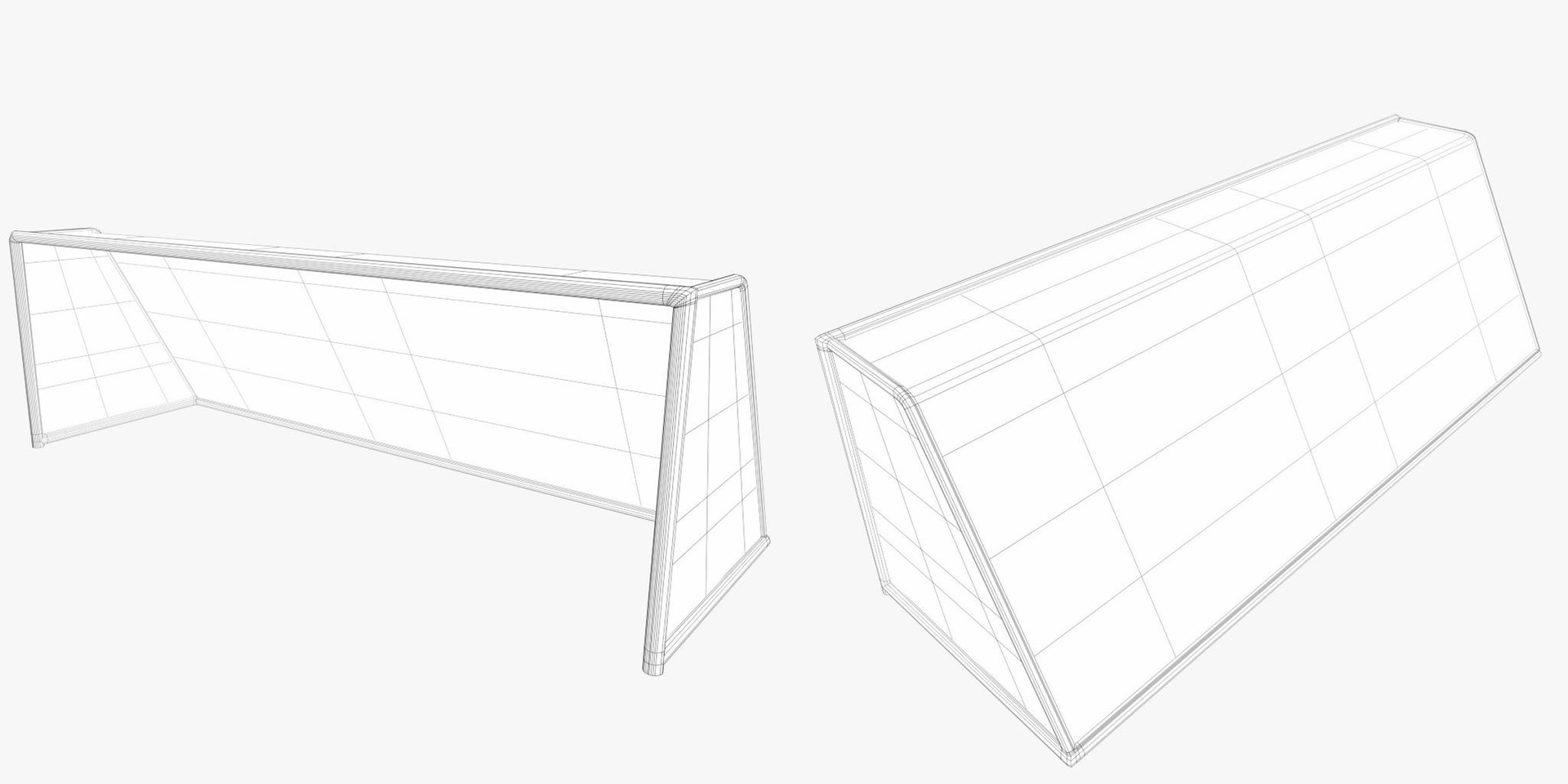 3d Model Of Soccer Goal