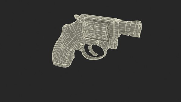 modelo 3d Smith and Wesson Revólver Pequeño Negro - TurboSquid 2153052