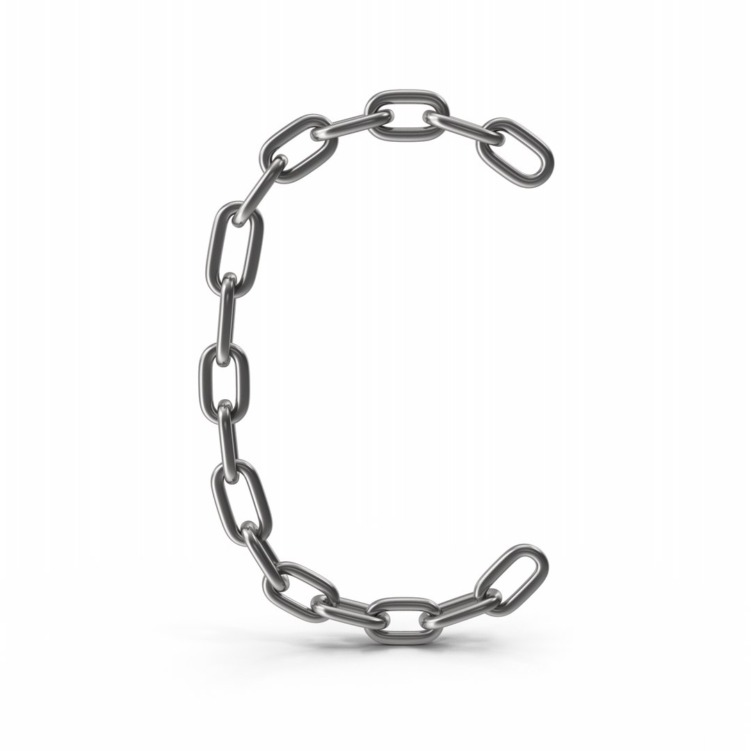 Chain Letter C 3D - TurboSquid 2021996