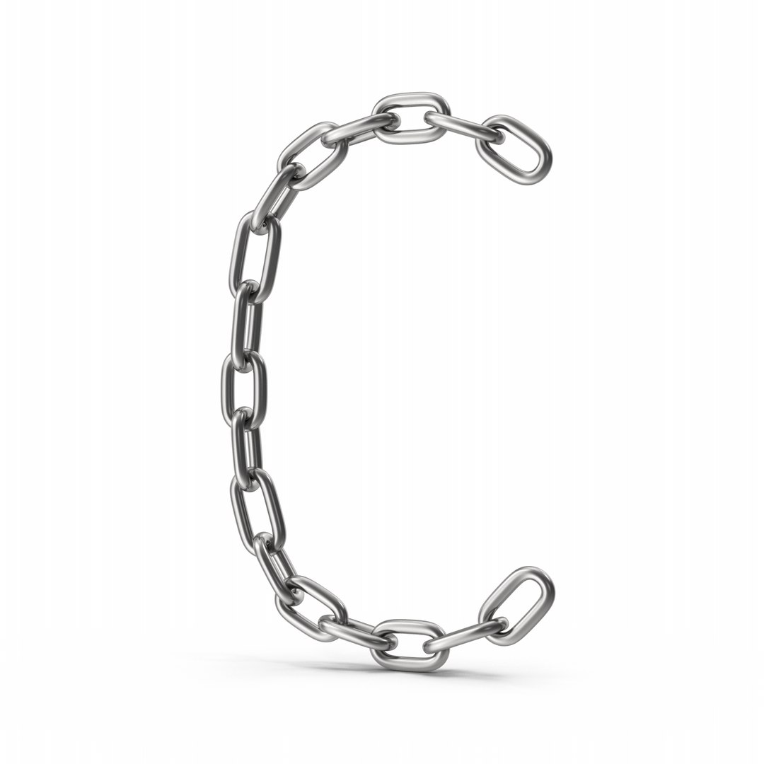 Chain Letter C 3D - TurboSquid 2021996