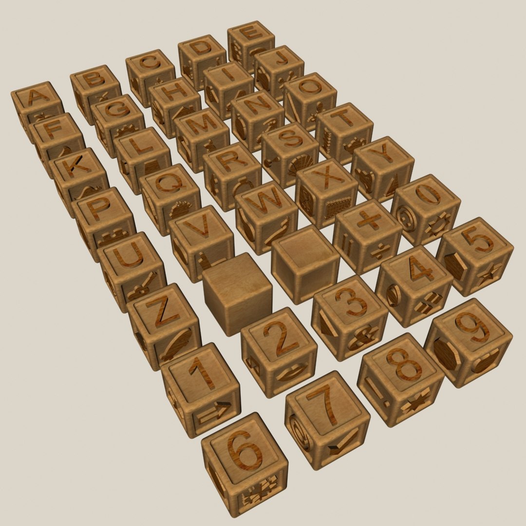 Toy blocks 3D model - TurboSquid 1259897