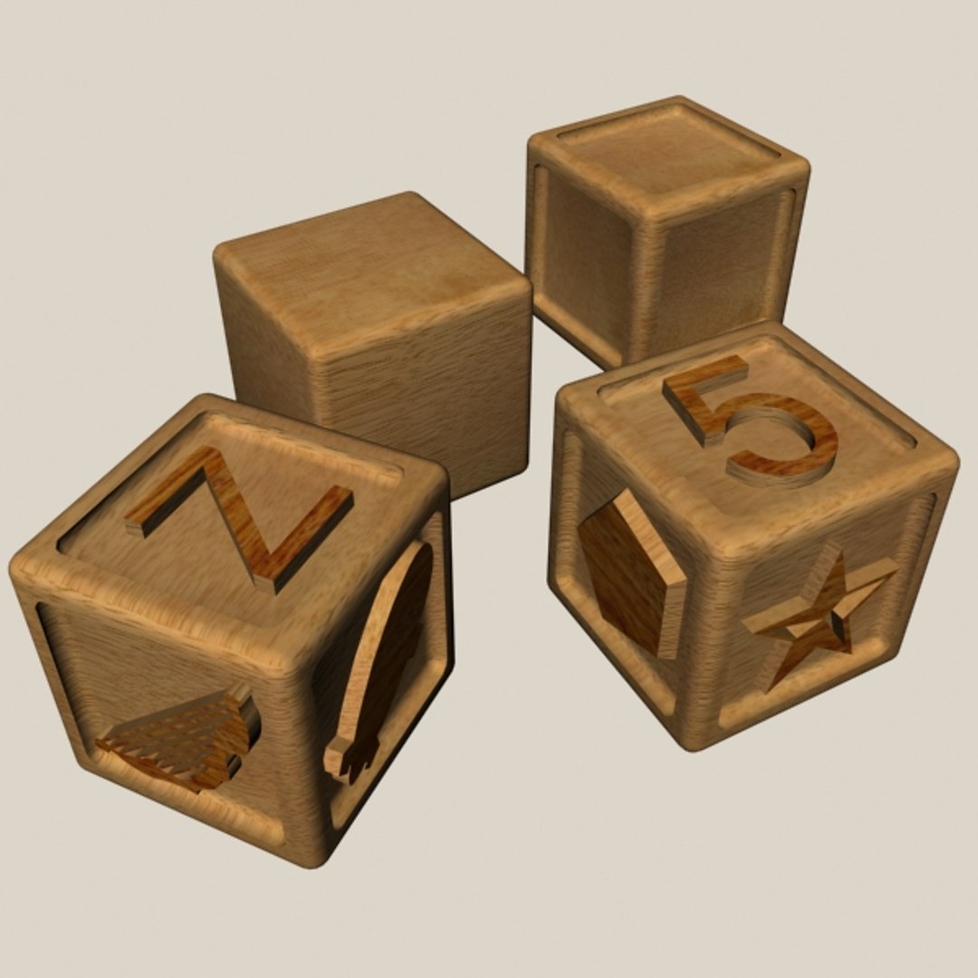 Toy blocks 3D model - TurboSquid 1259897