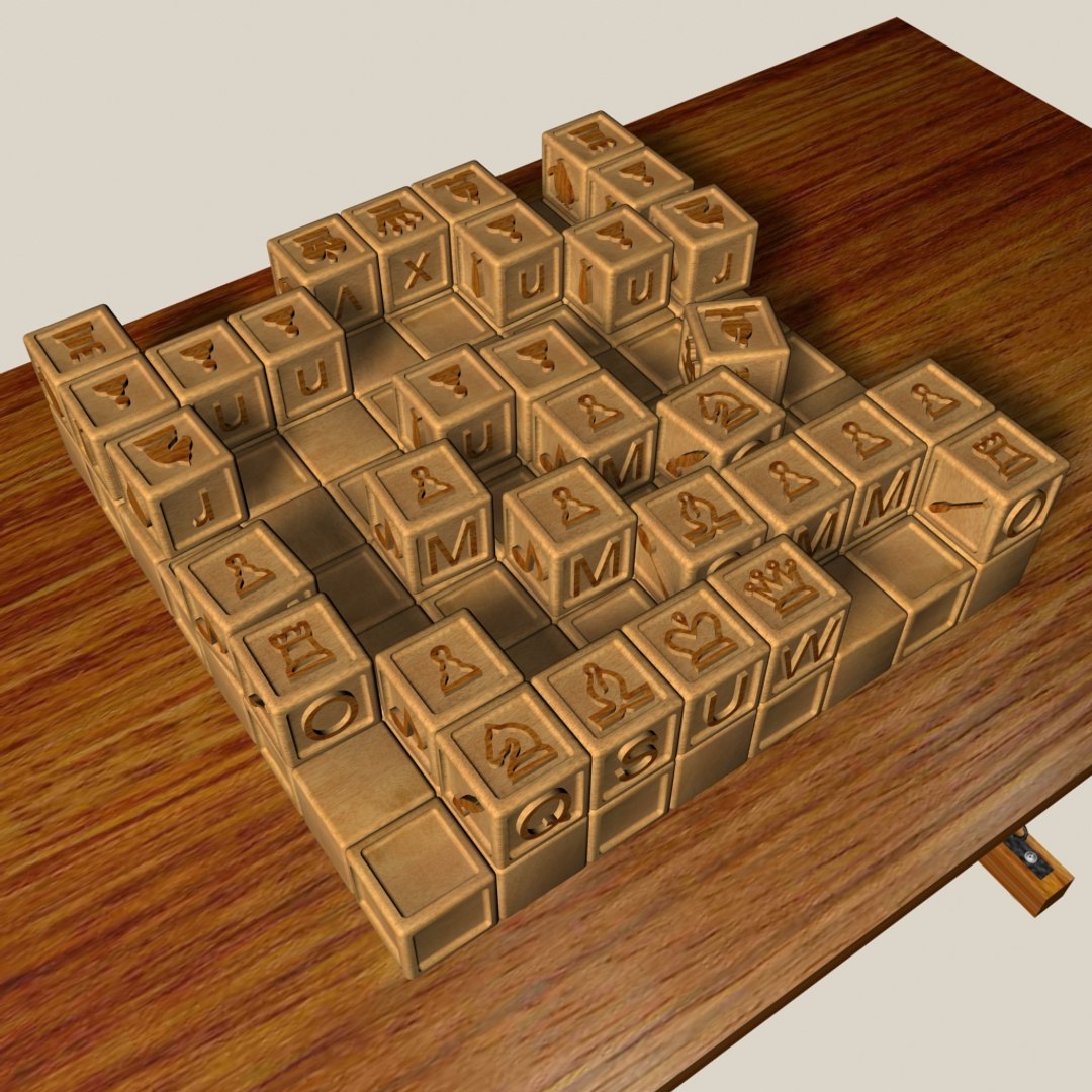 Toy blocks 3D model - TurboSquid 1259897