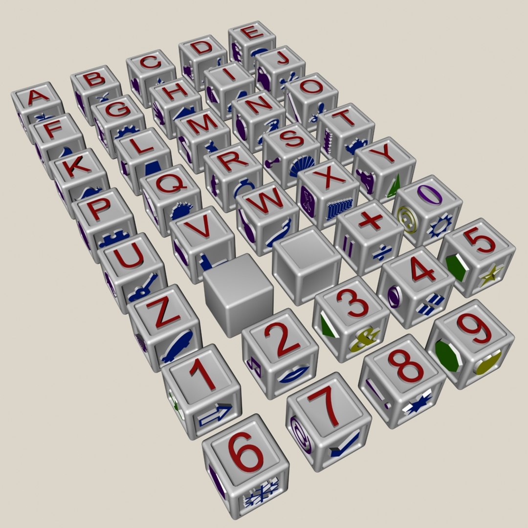 Toy blocks 3D model - TurboSquid 1259897