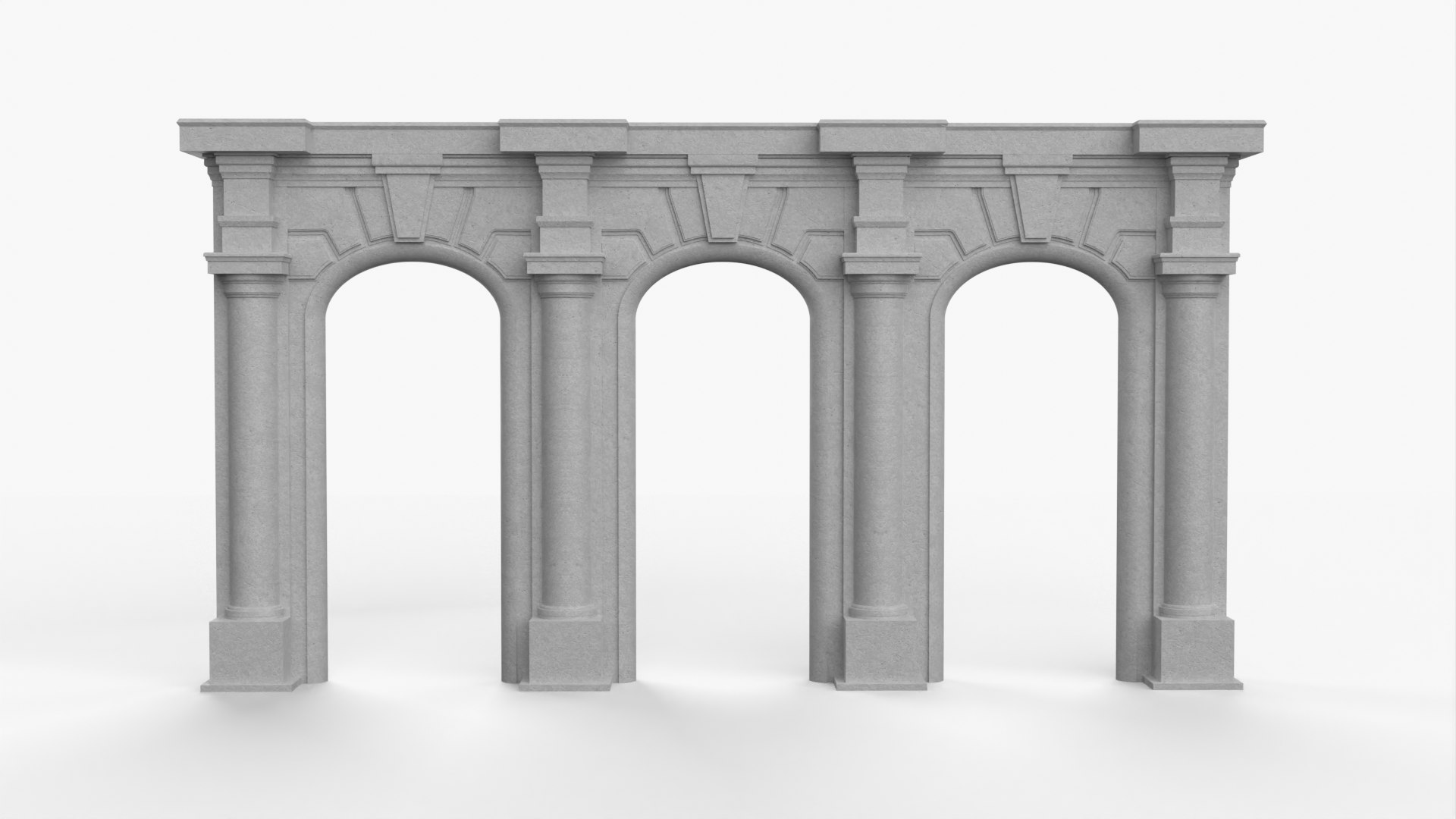 Triple Arch 017 3D Model - TurboSquid 2106416