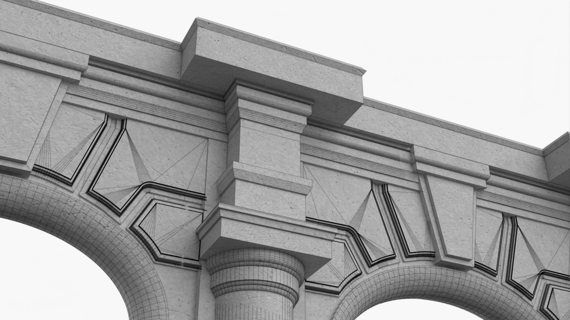 Triple Arch 017 3D Model - TurboSquid 2106416