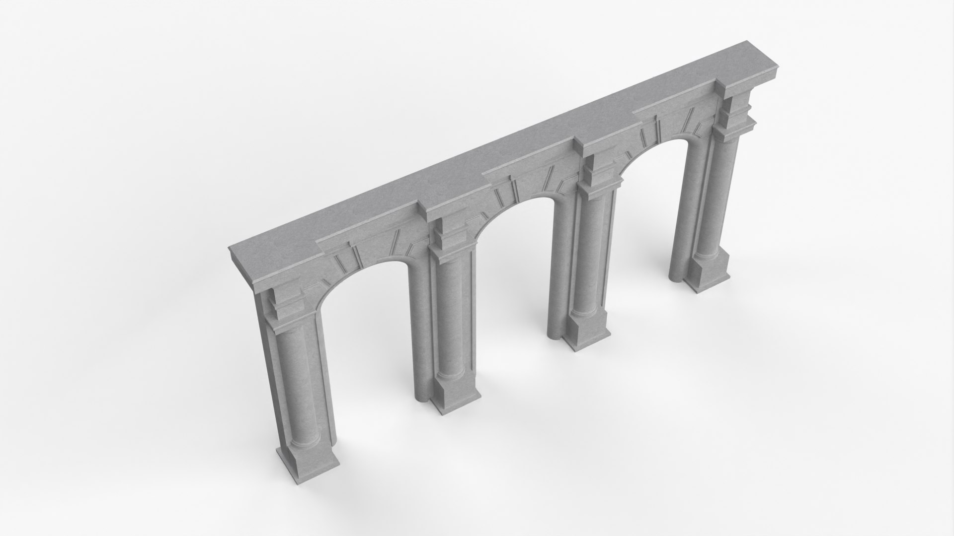 Triple Arch 017 3D Model - TurboSquid 2106416