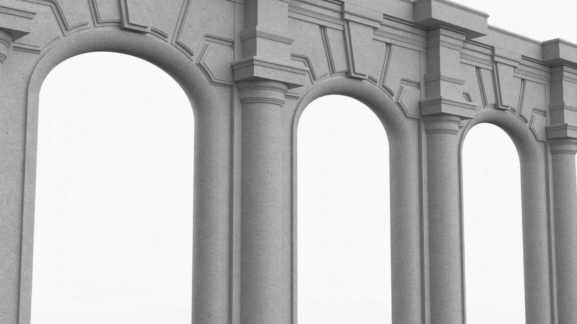 Triple Arch 017 3D Model - TurboSquid 2106416