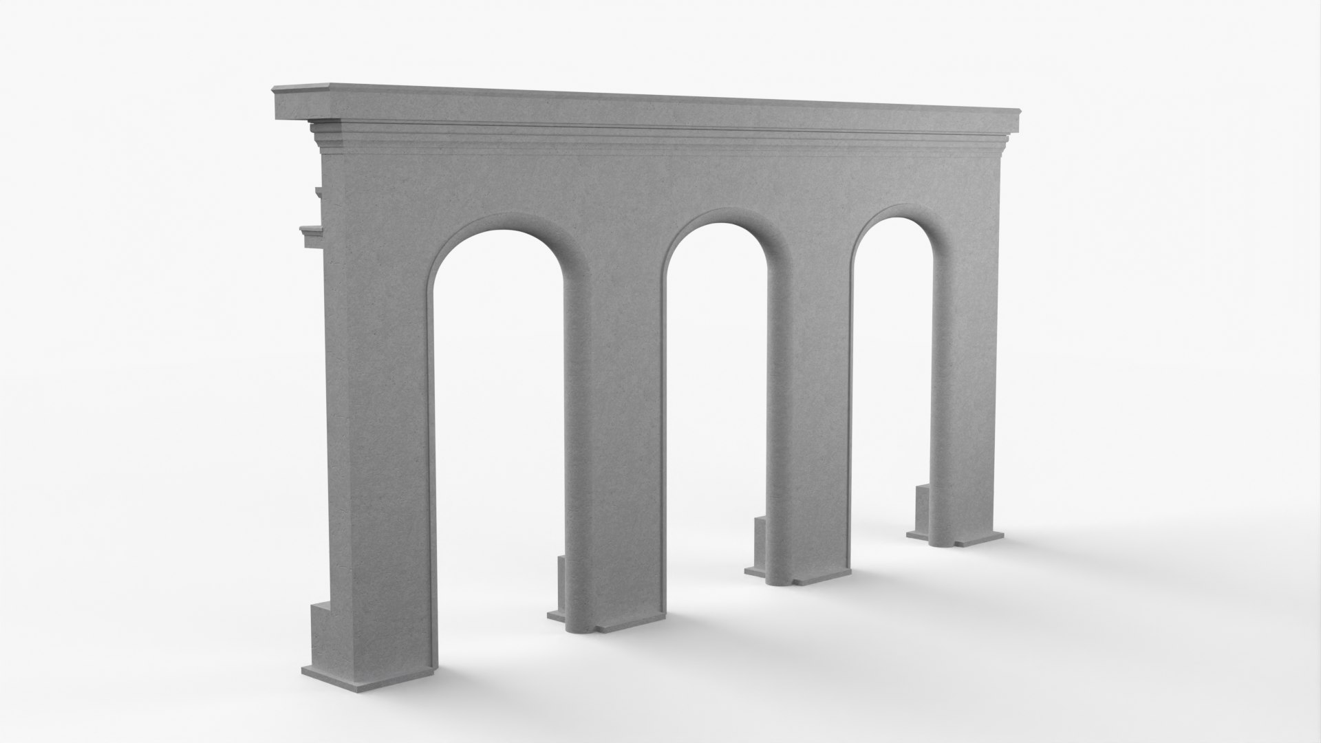 Triple Arch 017 3D Model - TurboSquid 2106416