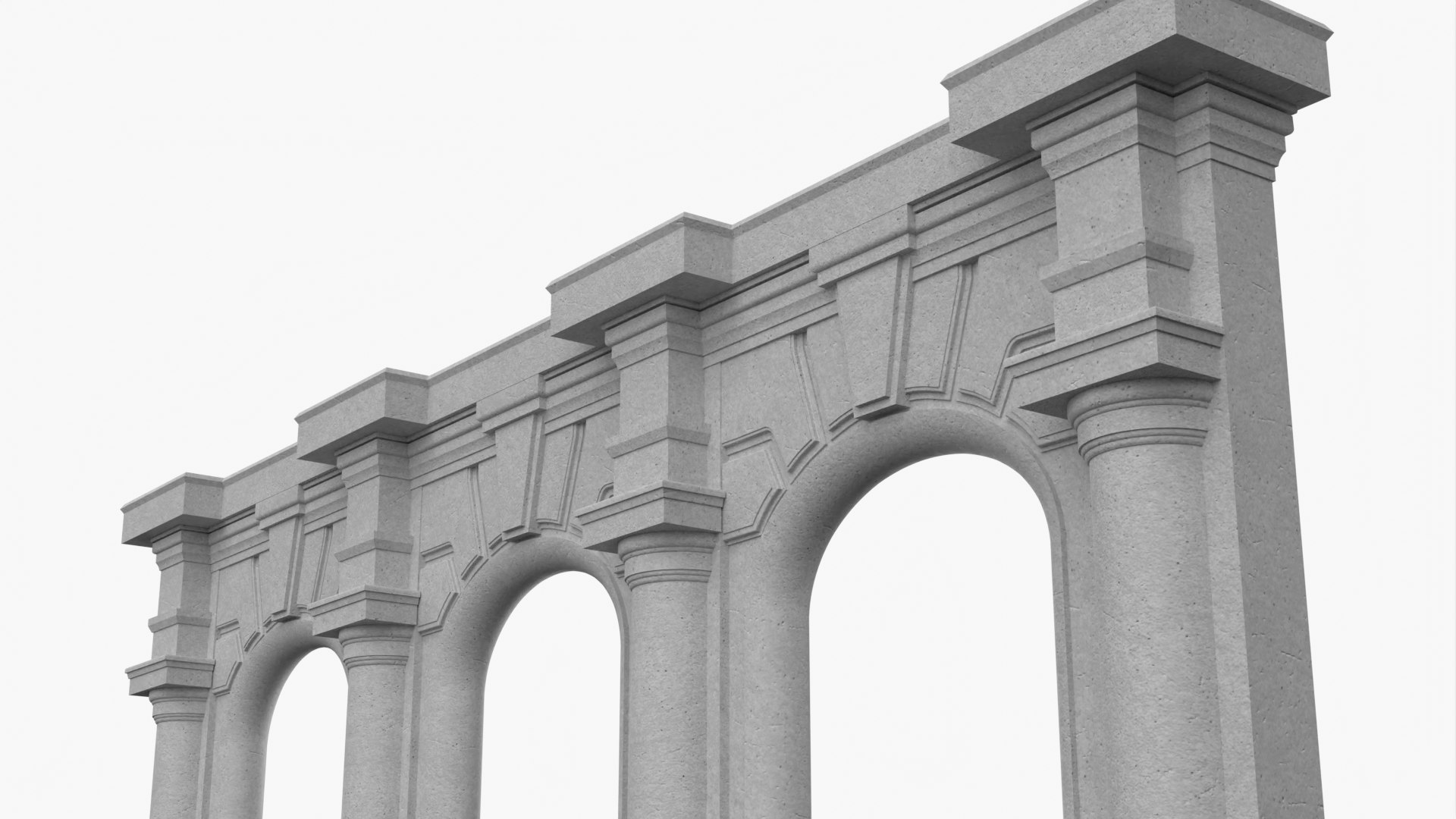 Triple Arch 017 3D Model - TurboSquid 2106416