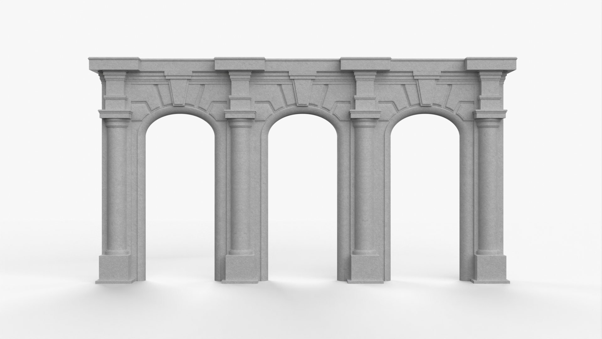 Triple Arch 017 3D Model - TurboSquid 2106416