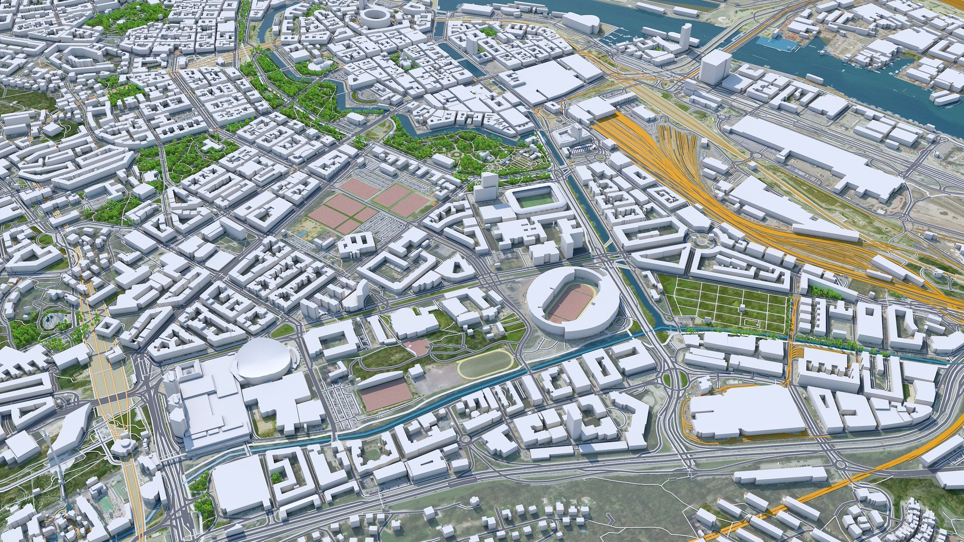 Gothenburg Downtown Sweden Model - TurboSquid 1988979