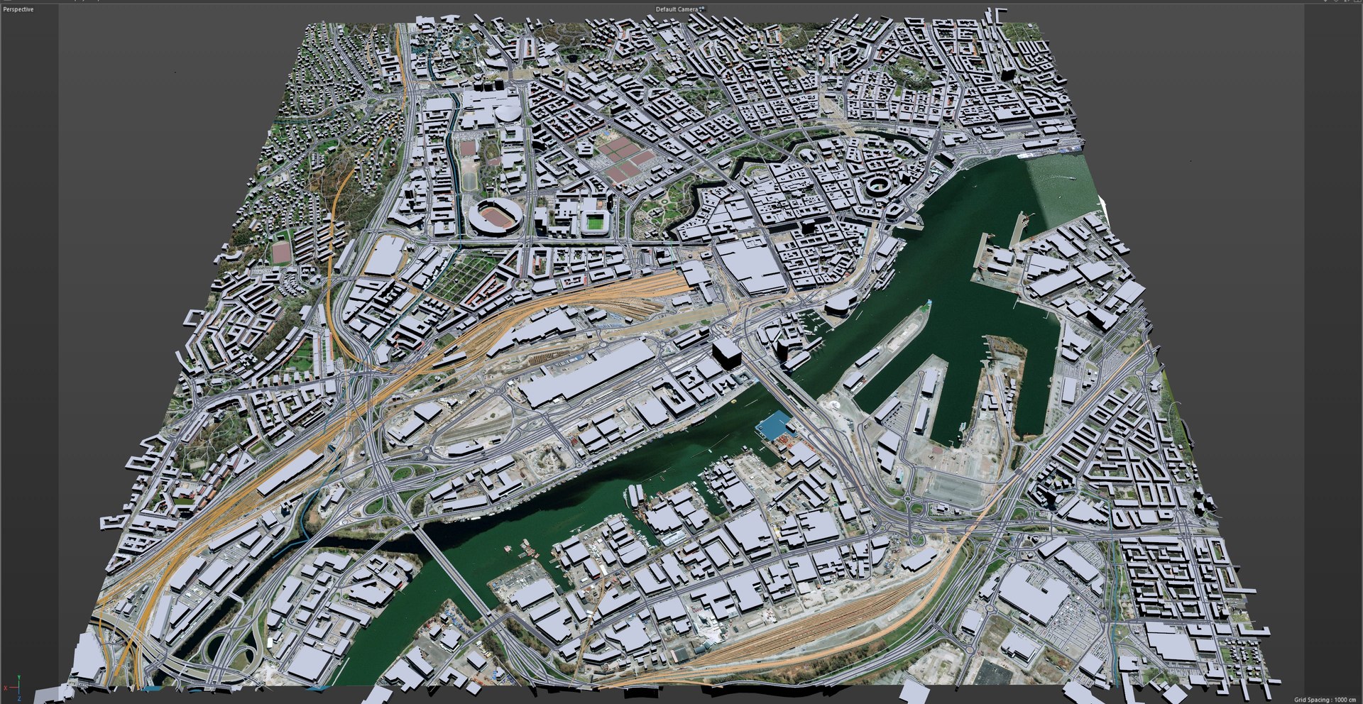 Gothenburg Downtown Sweden Model - TurboSquid 1988979