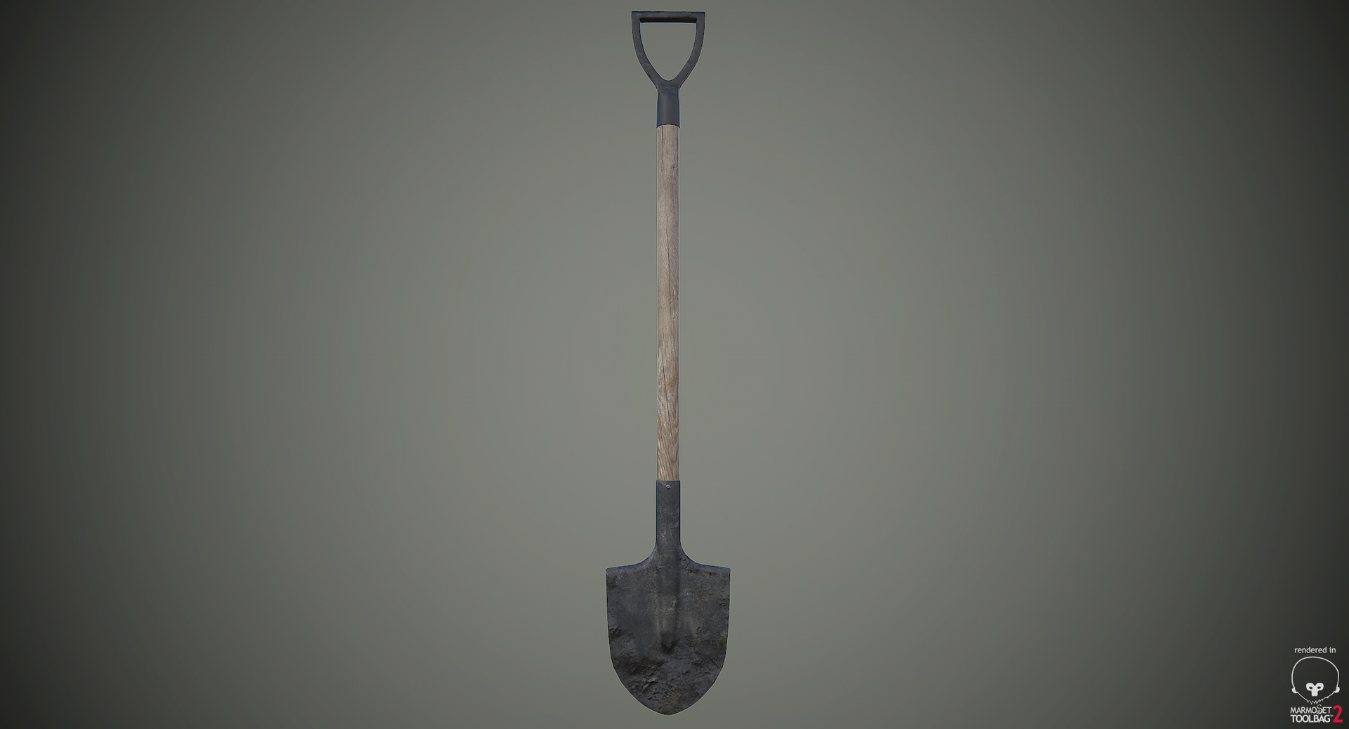 pbr shovel 3d obj