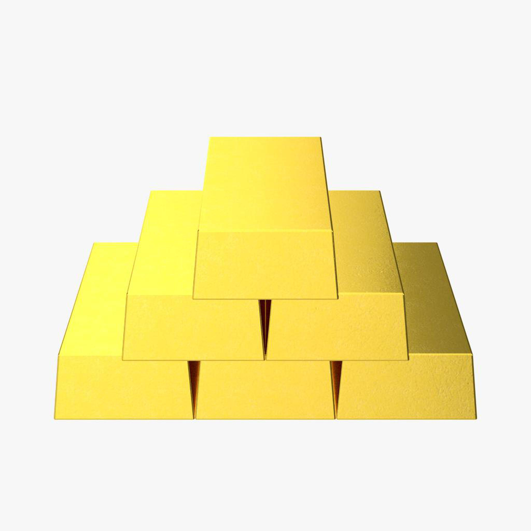 3D Gold Bars - TurboSquid 1406535