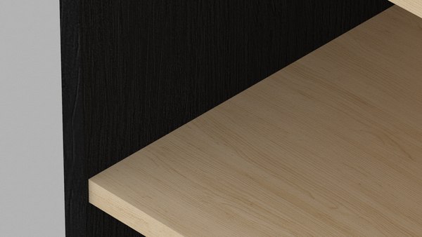 3D black bookcase - TurboSquid 1928903