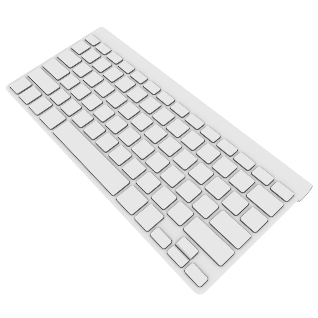 3D Apple Wireless Keyboard Model - TurboSquid 1299454