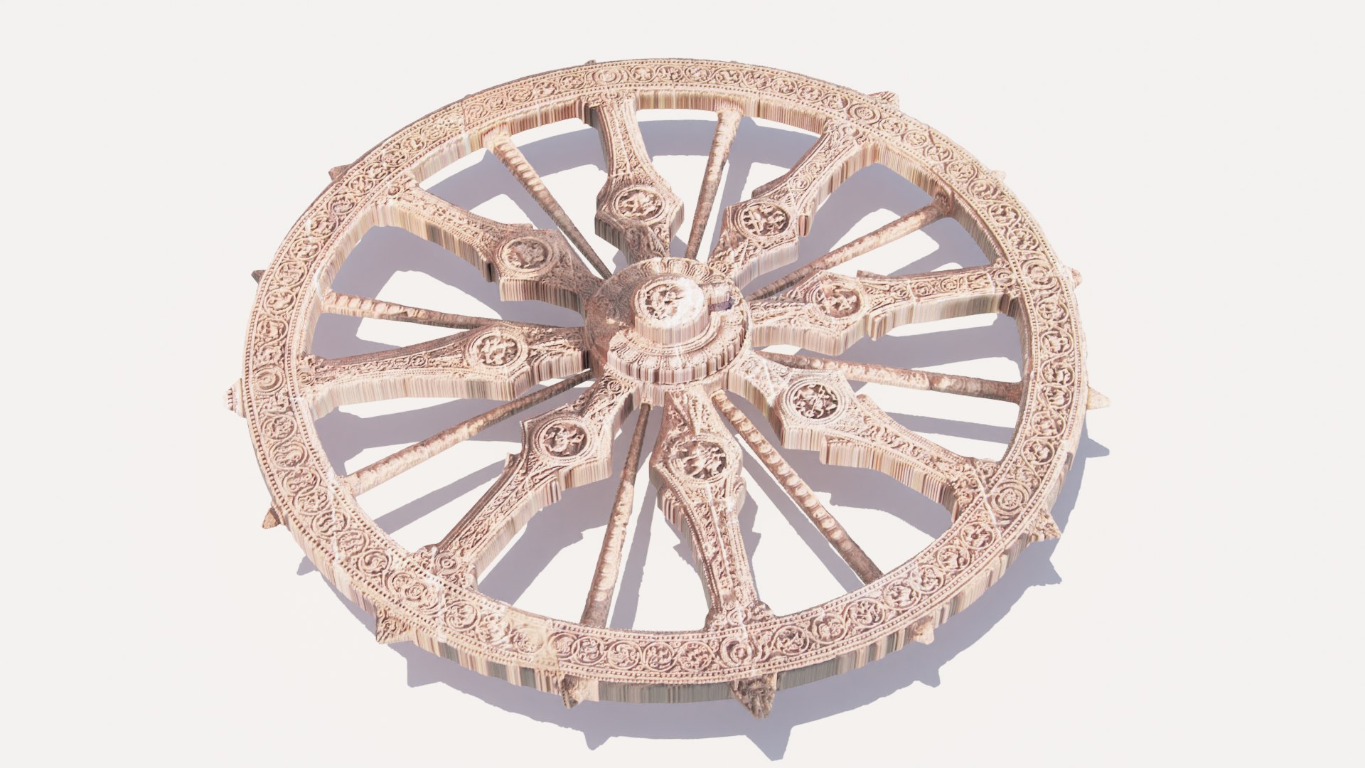 Simplified Konark Wheel - Ready For 3D Printing 3D Model - TurboSquid ...