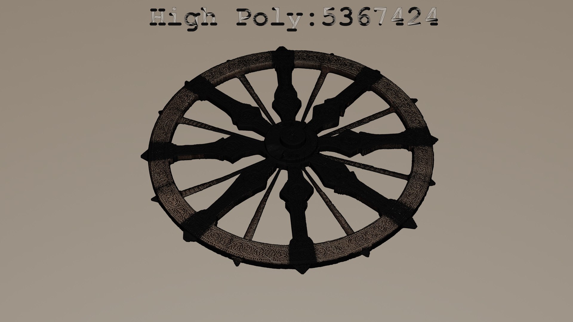 Simplified Konark Wheel - Ready For 3D Printing 3D Model - TurboSquid ...