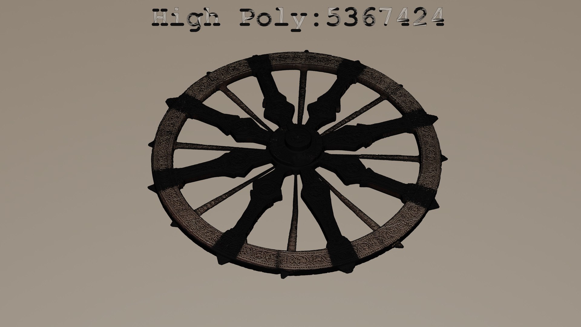 Simplified Konark Wheel - Ready For 3D Printing 3D Model - TurboSquid ...