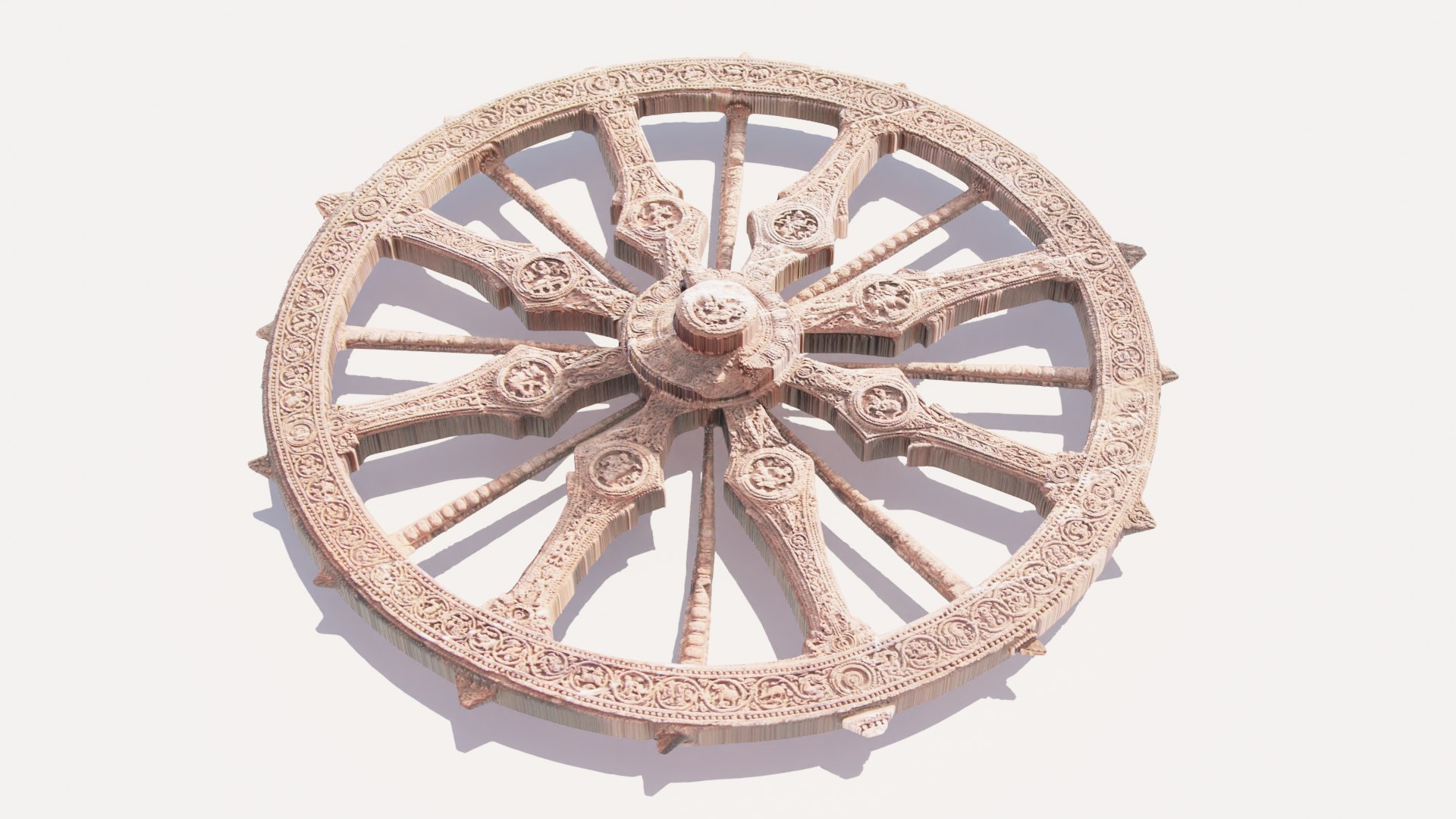 Simplified Konark Wheel - Ready For 3D Printing 3D Model - TurboSquid ...