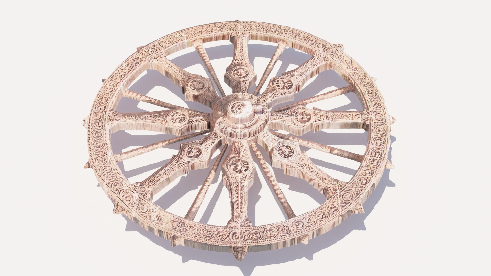 Simplified Konark Wheel - Ready For 3D Printing 3D Model - TurboSquid ...