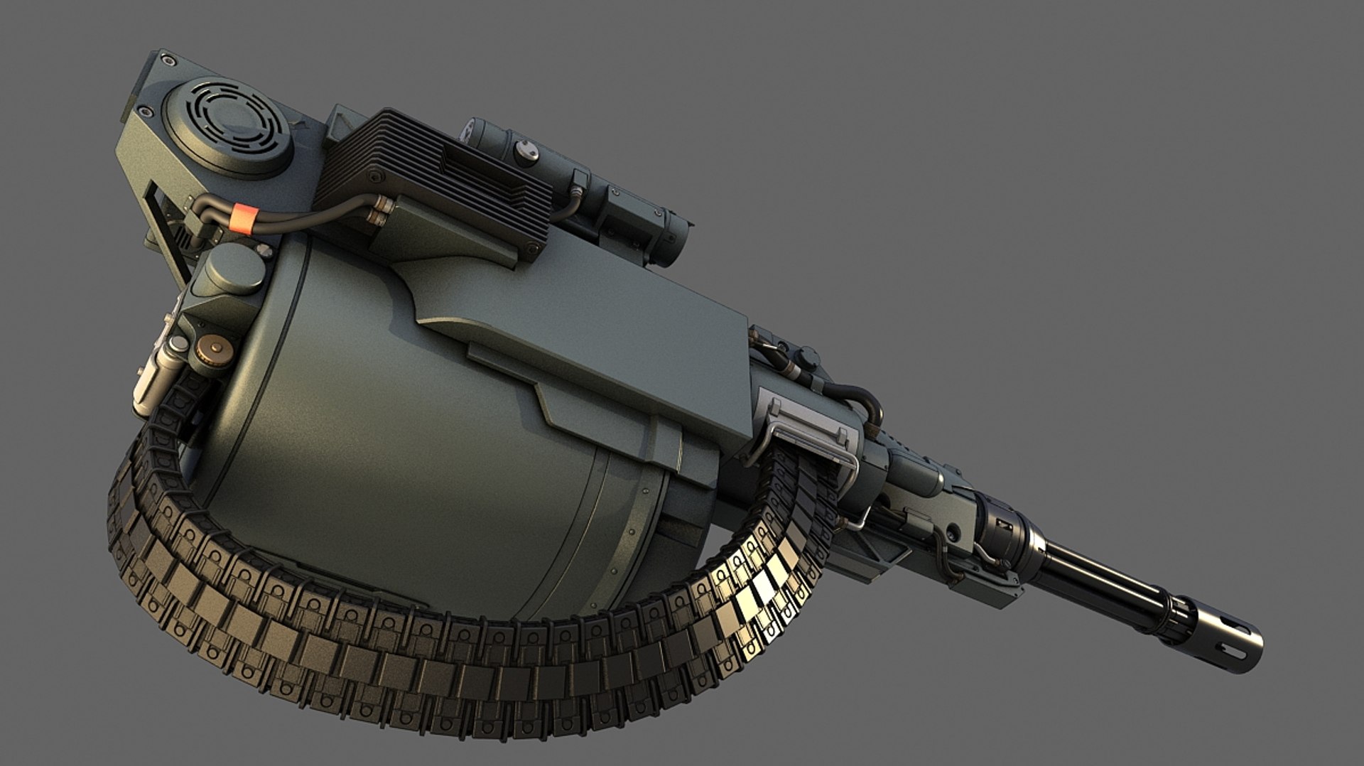 Gatling Gun 3d Max