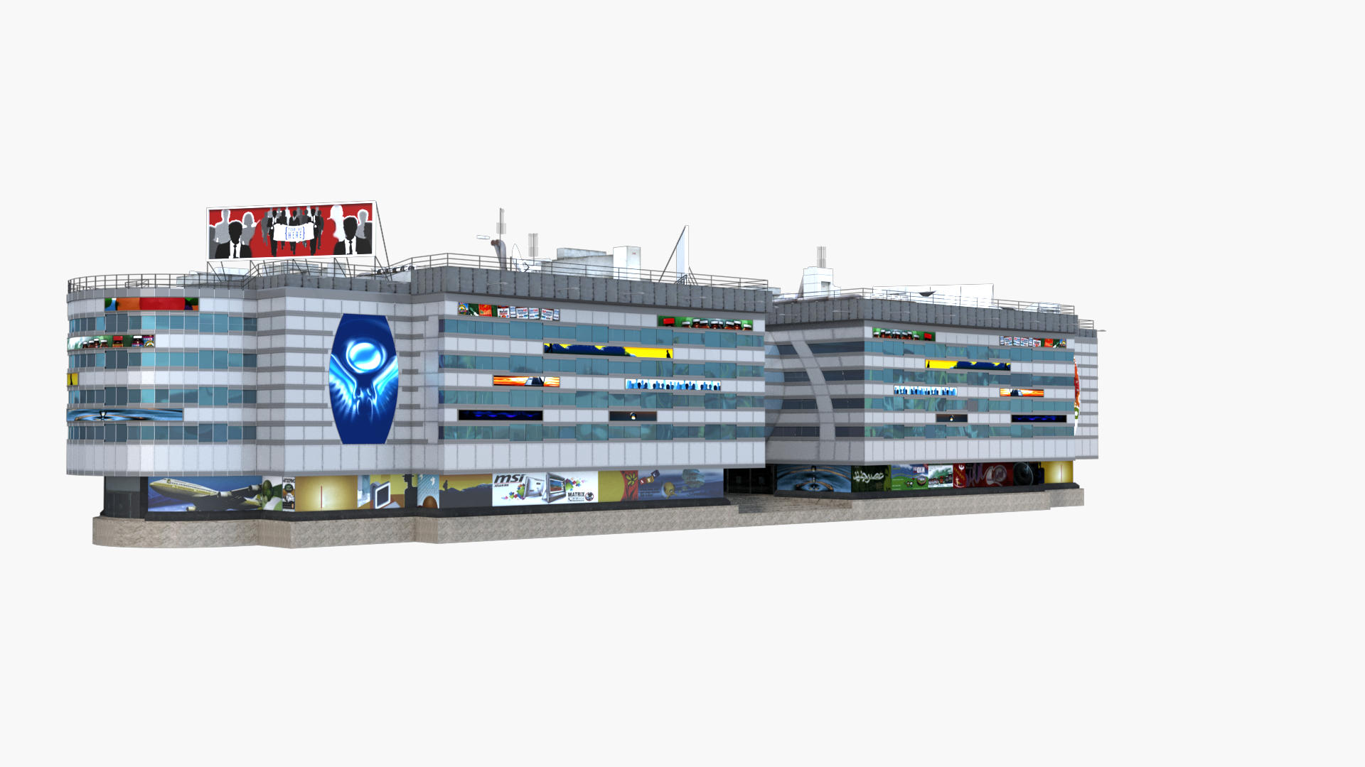 3D Shopping Mall Model - TurboSquid 1623543