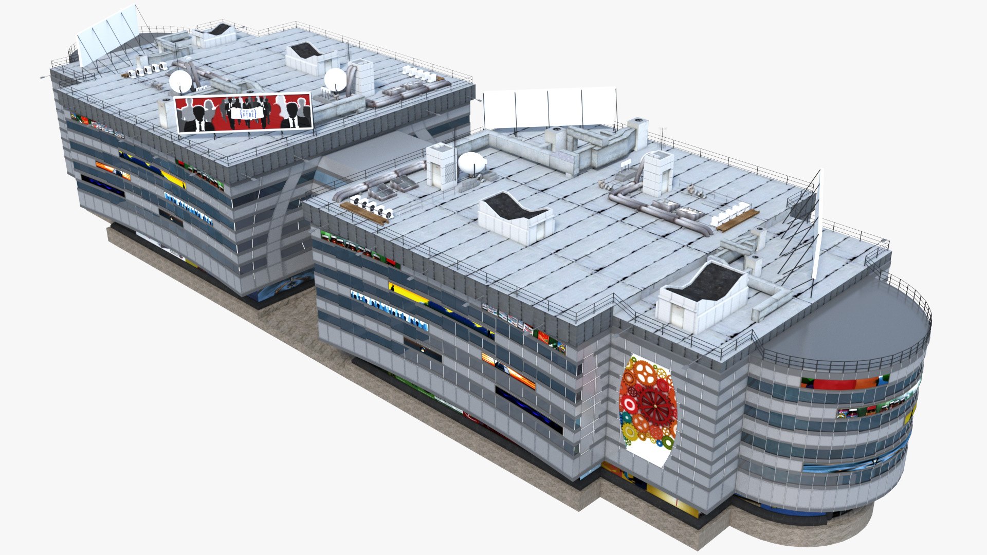 3D Shopping Mall Model - TurboSquid 1623543