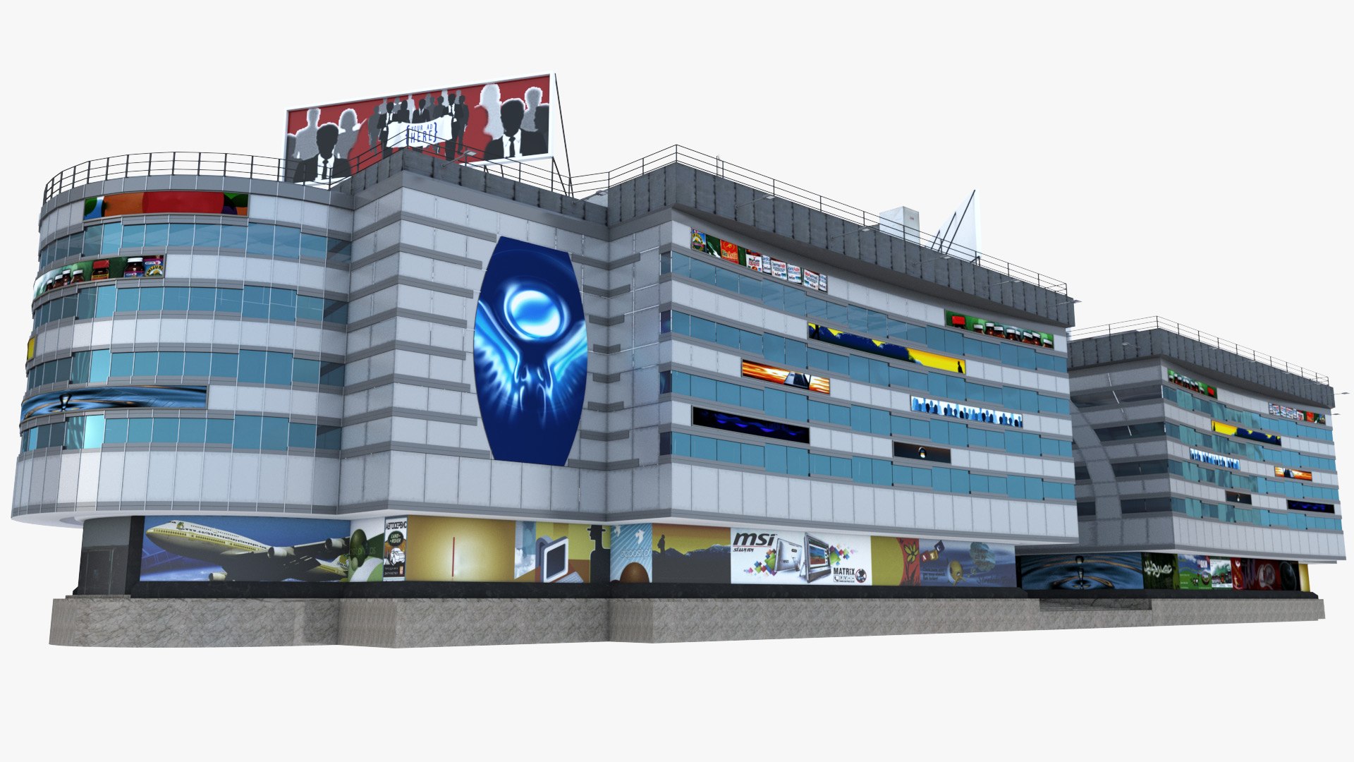 3D Shopping Mall Model - TurboSquid 1623543