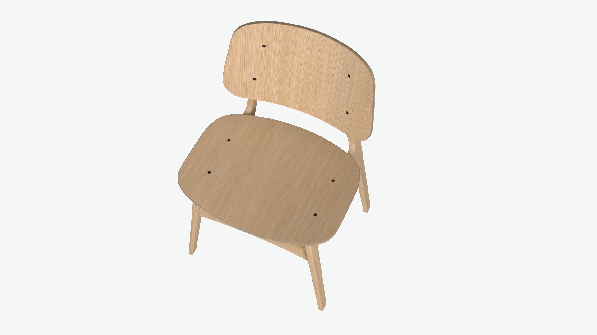 Soborg Wood Base Chair 3D Model - TurboSquid 2328378