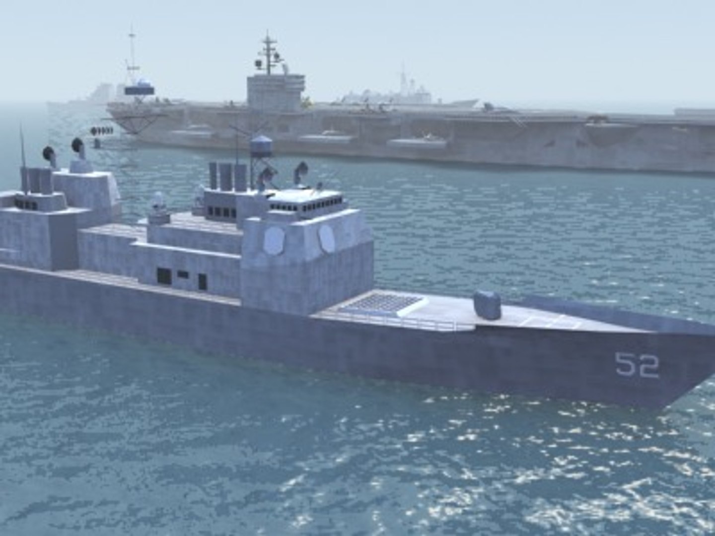 Carrier Battle Group 3d Model