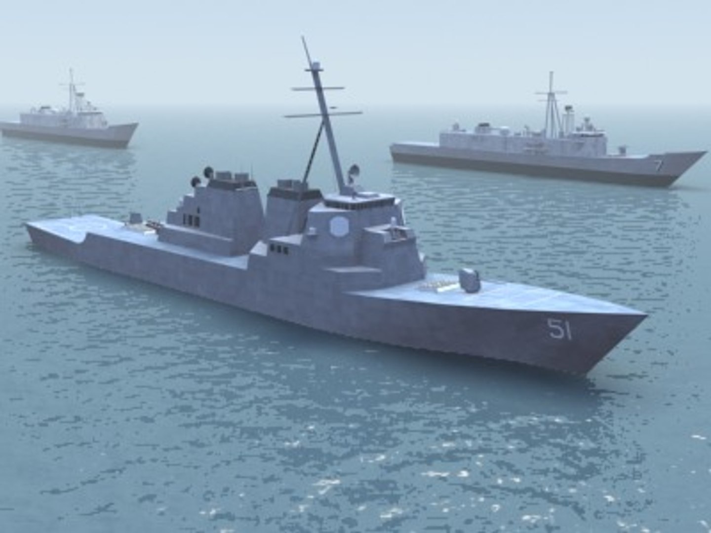 Carrier Battle Group 3d Model