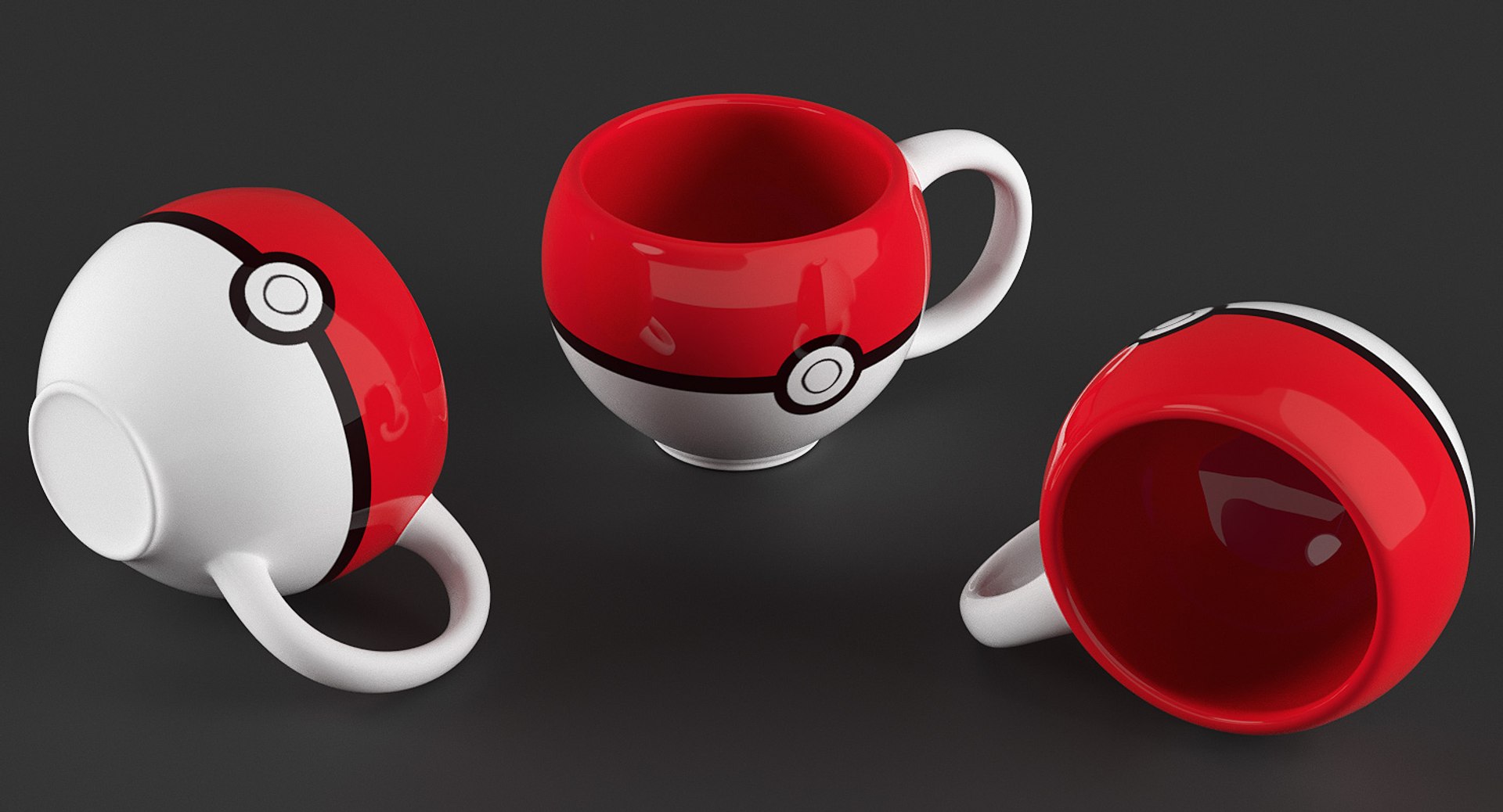 Pokeball cup poke model | 1144712 | TurboSquid