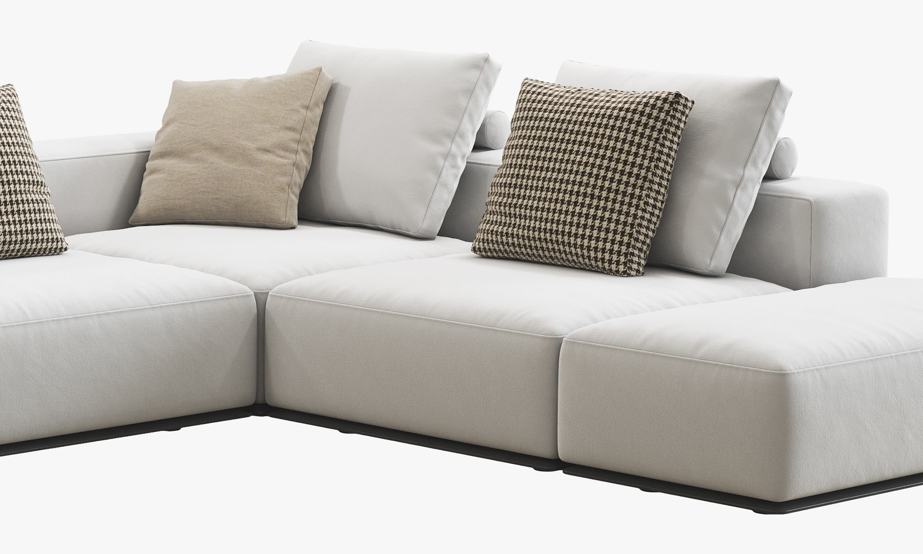 Poliform Westside Chaise Lounge Corner Sofa 3D Model - TurboSquid 2419707