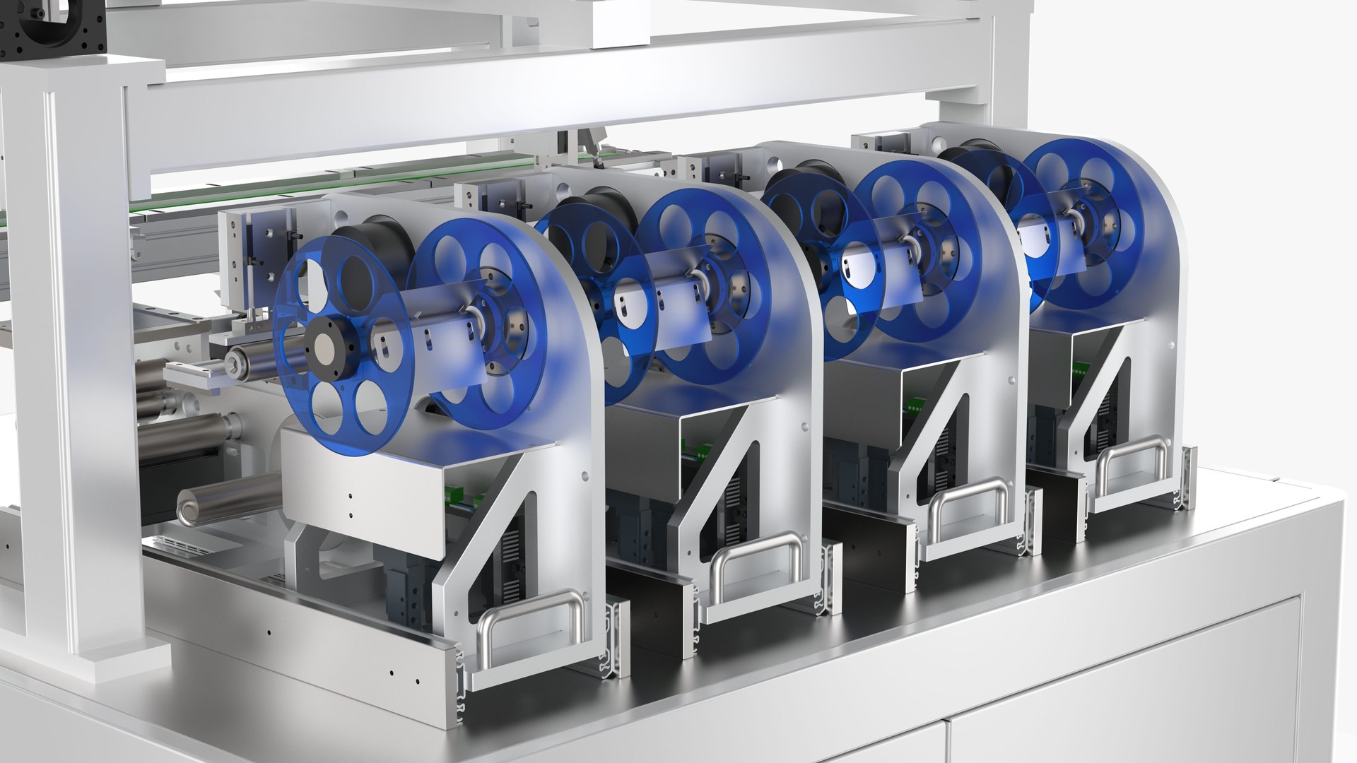 3D Automatic Four Labeling Machine Model - TurboSquid 2084661