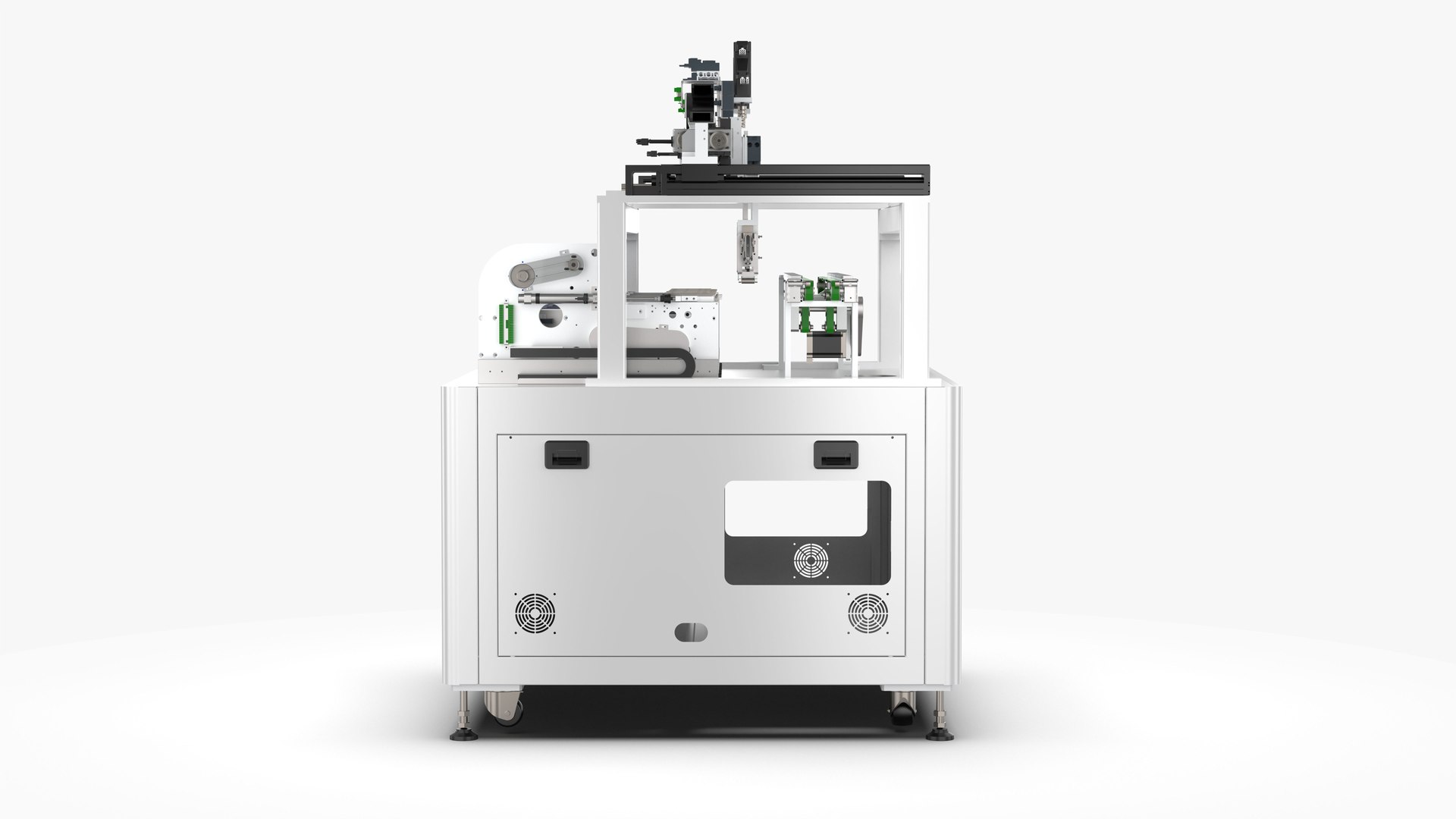 3D Automatic Four Labeling Machine Model - TurboSquid 2084661