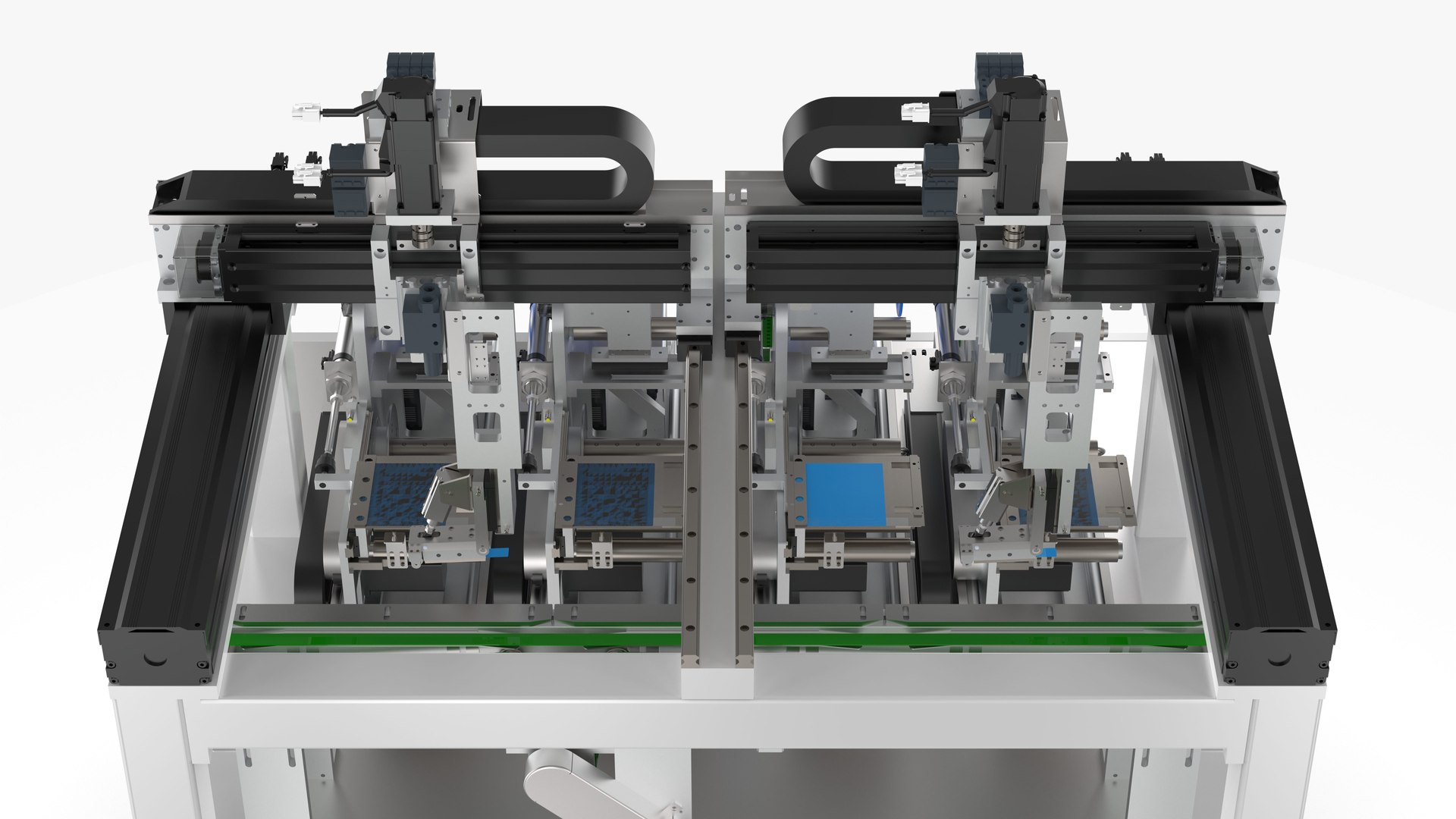 3D Automatic Four Labeling Machine Model - TurboSquid 2084661