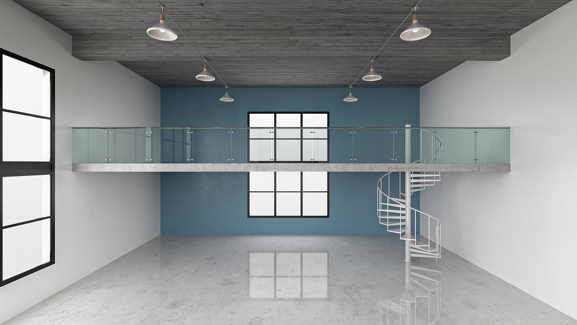 Loft Interior 3D - TurboSquid 1688508