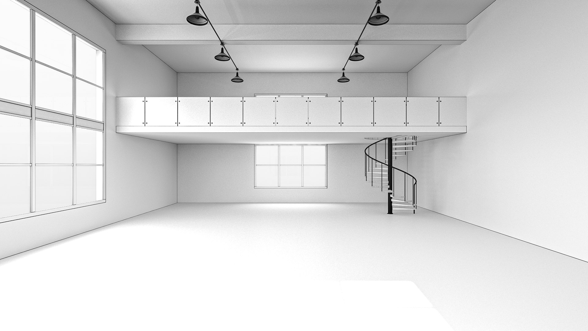 Loft Interior 3D - TurboSquid 1688508