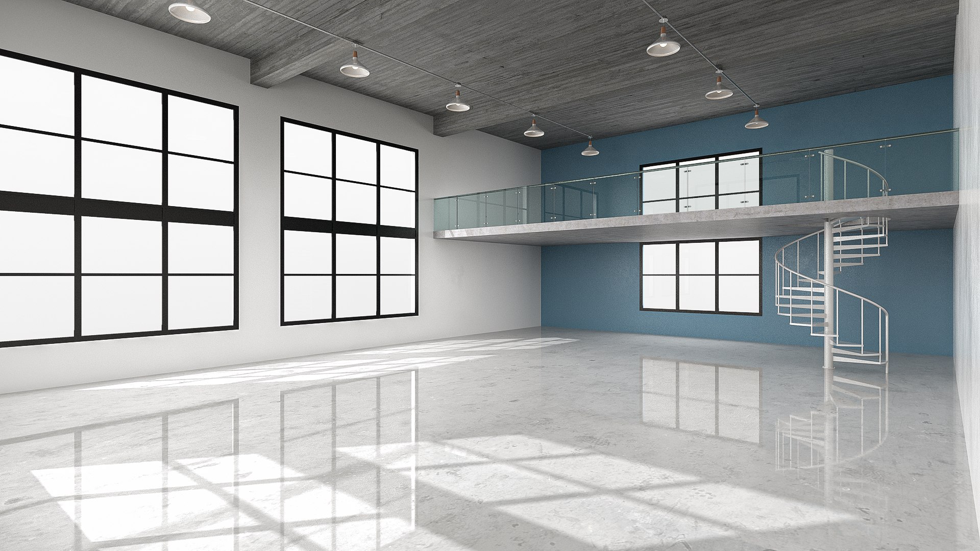Loft Interior 3D - TurboSquid 1688508