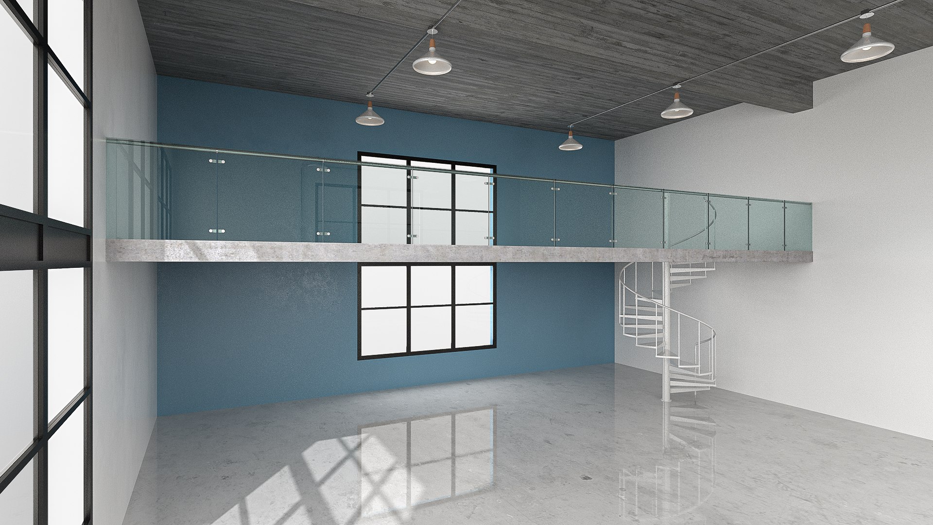 Loft Interior 3D - TurboSquid 1688508
