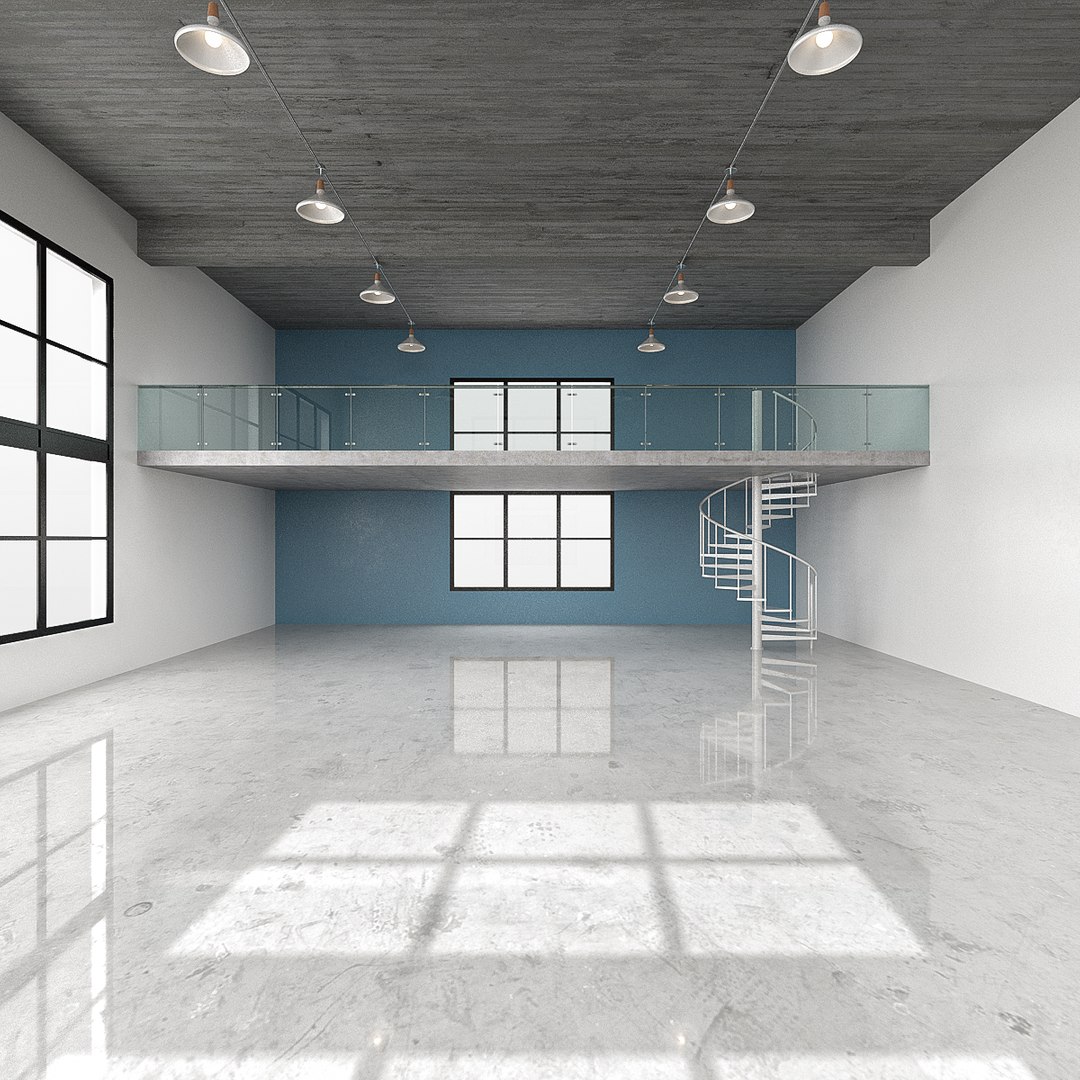 Loft Interior 3D - TurboSquid 1688508