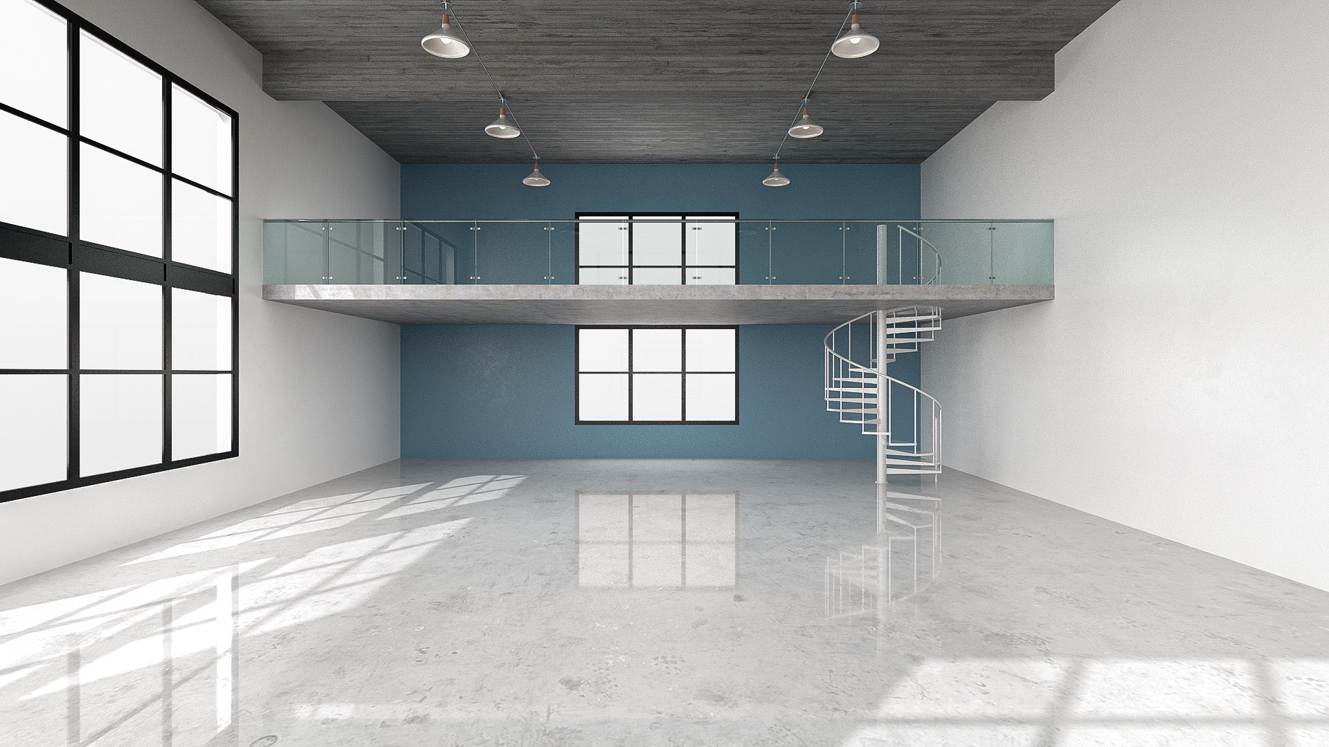 Loft Interior 3D - TurboSquid 1688508